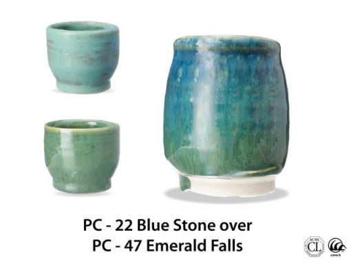 PC-22 Blue Stone over PC-47 Emerald Falls | AMACO Brent