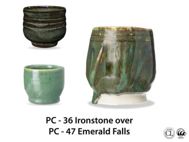 PC-36 Ironstone over PC-47 Emerald Falls | AMACO Brent