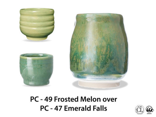 PC-49 Frosted Melon over PC-47 Emerald Falls | AMACO Brent