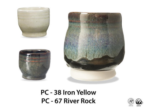 PC-38 Iron Yellow over PC-67 River Rock | AMACO Brent