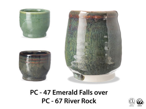 PC-47 Emerald Falls over PC-67 River Rock | AMACO Brent