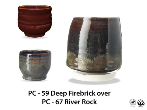 PC-59 Deep Firebrick over PC-67 River Rock | AMACO Brent