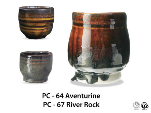 PC-64 Aventurine over PC-67 River Rock | AMACO Brent