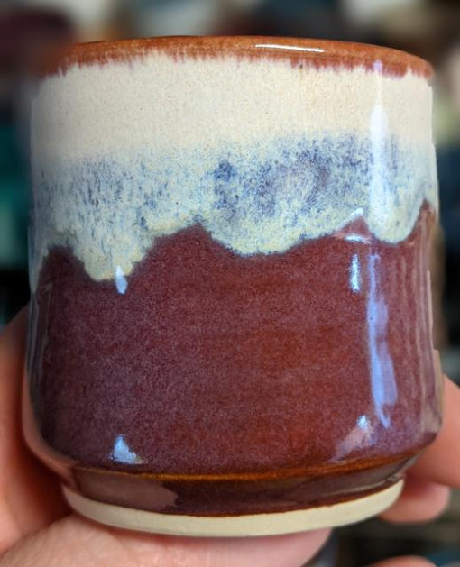 PC-17 Honey Flux over PC-57 Smokey Merlot | AMACO Brent