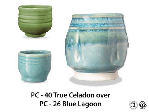 PC-40 True Celadon over PC-26 Blue Lagoon | AMACO Brent