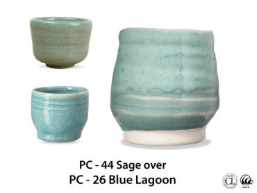 PC-44 Sage over PC-26 Blue Lagoon | AMACO Brent