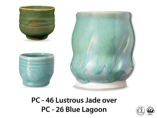 PC-46 Lustrous Jade over PC-26 Blue Lagoon | AMACO Brent