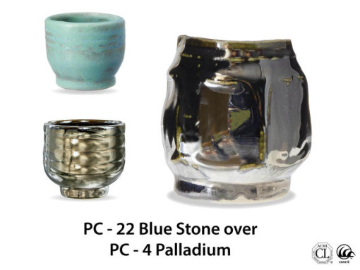 PC-22 Blue Stone over PC-04 Palladium | AMACO Brent