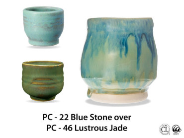PC-22 Blue Stone over PC-46 Lustrous Jade | AMACO Brent
