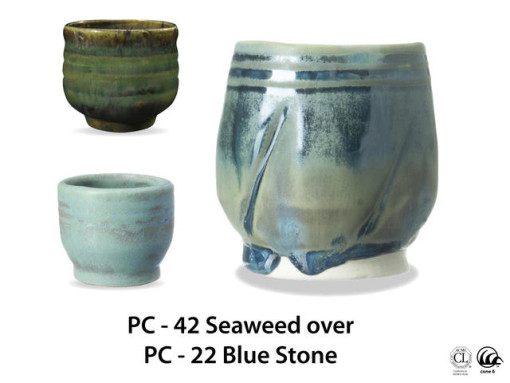PC-42 Seaweed over PC-22 Blue Stone | AMACO Brent