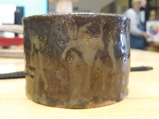 PC-63 Cosmic Tea Dust over PC-9 Vintage Gold | AMACO Brent