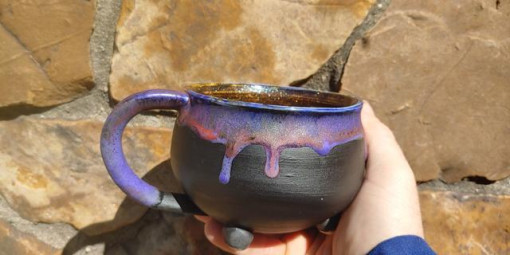 PC-57 Smokey Merlot over PC-16 Purple Crystal | AMACO Brent