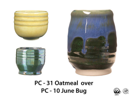 PC-31 Oatmeal over PC-10 June Bug | AMACO Brent