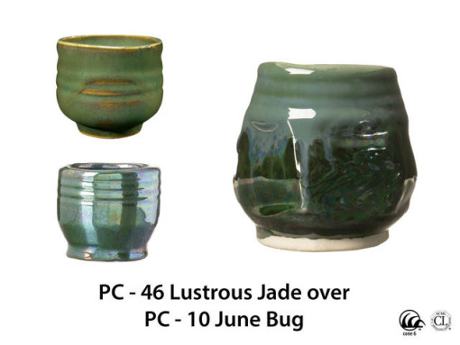 Pc 46 Lustrous Jade Over Pc 10 June Bug Amaco Brent