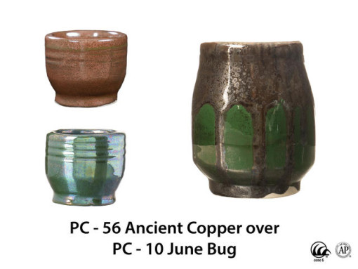PC-56 Ancient Copper over PC-10 June Bug | AMACO Brent