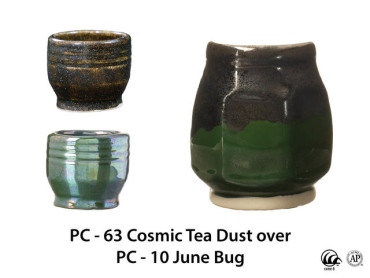 PC-63 Cosmic Tea Dust over PC-10 June Bug | AMACO Brent
