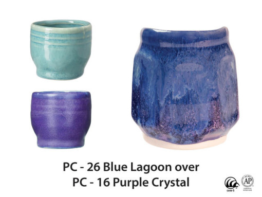 PC-26 Blue Lagoon over PC-16 Purple Crystal | AMACO Brent