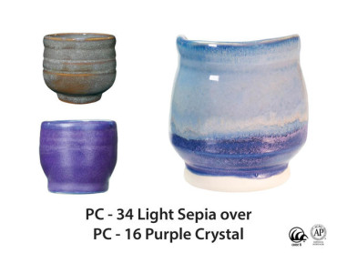 PC-34 Light Sepia over PC-16 Purple Crystal | AMACO Brent