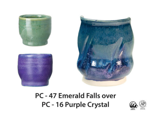 PC-47 Emerald Falls over PC-16 Purple Crystal | AMACO Brent
