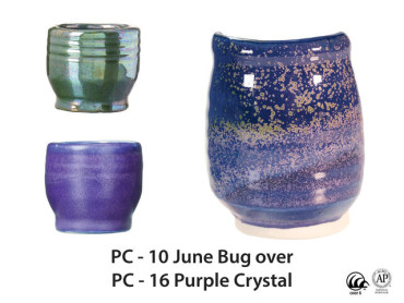Pc 10 June Bug Over Pc 16 Purple Crystal Amaco Brent