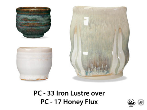 PC-33 Iron Lustre over PC-17 Honey Flux | AMACO Brent