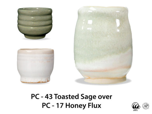 PC-43 Toasted Sage over PC-17 Honey Flux | AMACO Brent