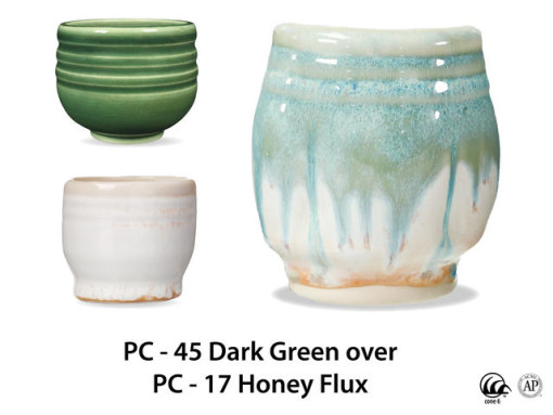 PC-45 Dark Green over PC-17 Honey Flux | AMACO Brent
