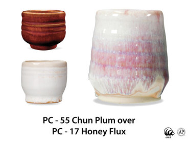PC-55 Chun Plum over PC-17 Honey Flux | AMACO Brent