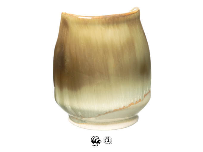 PC-09 Vintage Gold over PCF-18 Honeydew | AMACO Brent