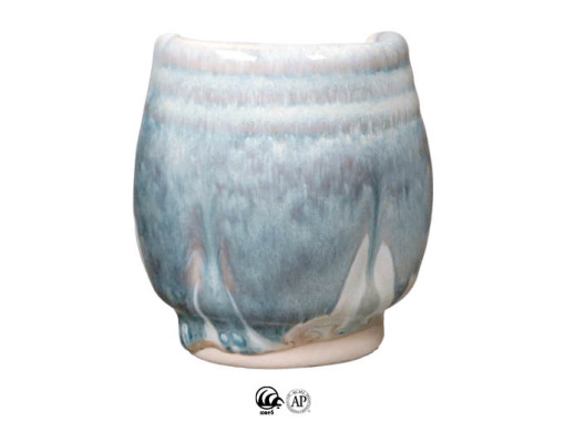 PC-20 Blue Rutile over PCF-19 Cirrus Flow | AMACO Brent