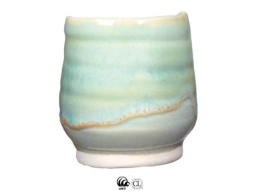 PC-46 Lustrous Jade over PCF-19 Cirrus Flow | AMACO Brent