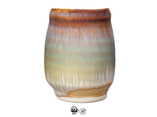 PC-53 Ancient Jasper over PCF-54 Flux Blossom | AMACO Brent