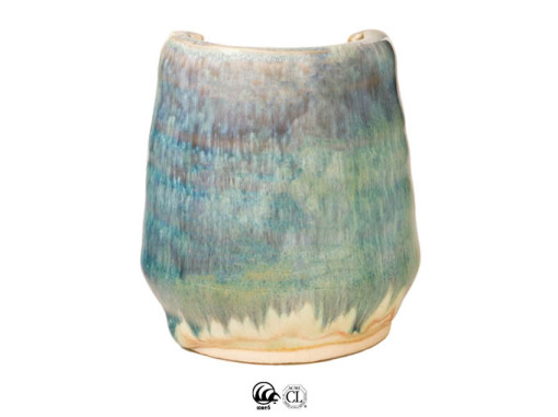 PC-20 Blue Rutile over PCF-75 Moss Mist | AMACO Brent