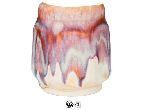 PC-52 Deep Sienna Speckle over PCF-75 Moss Mist | AMACO Brent