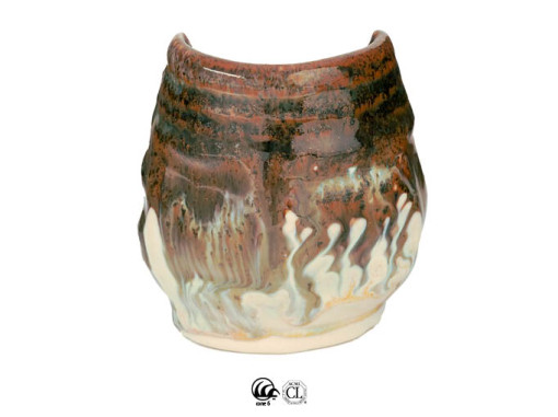 PC-63 Cosmic Tea Dust over PCF-75 Moss Mist | AMACO Brent