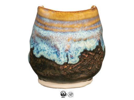 PCF-19 Cirrus Flow over PC-30 Temmoku | AMACO Brent